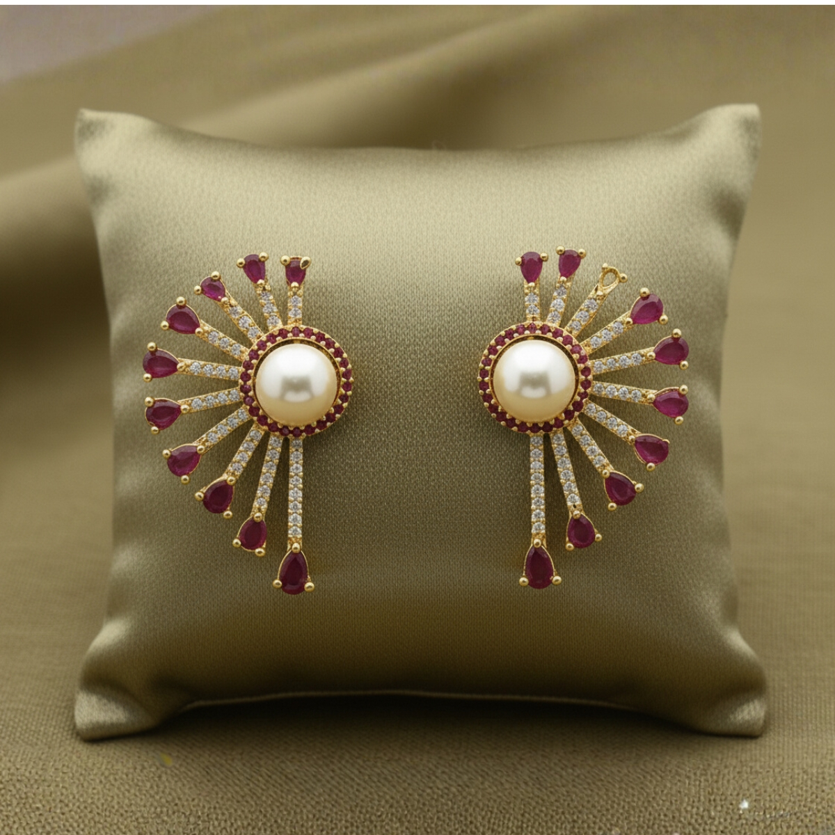 The Nario Pearl Earrings – Jagdamba Pearls